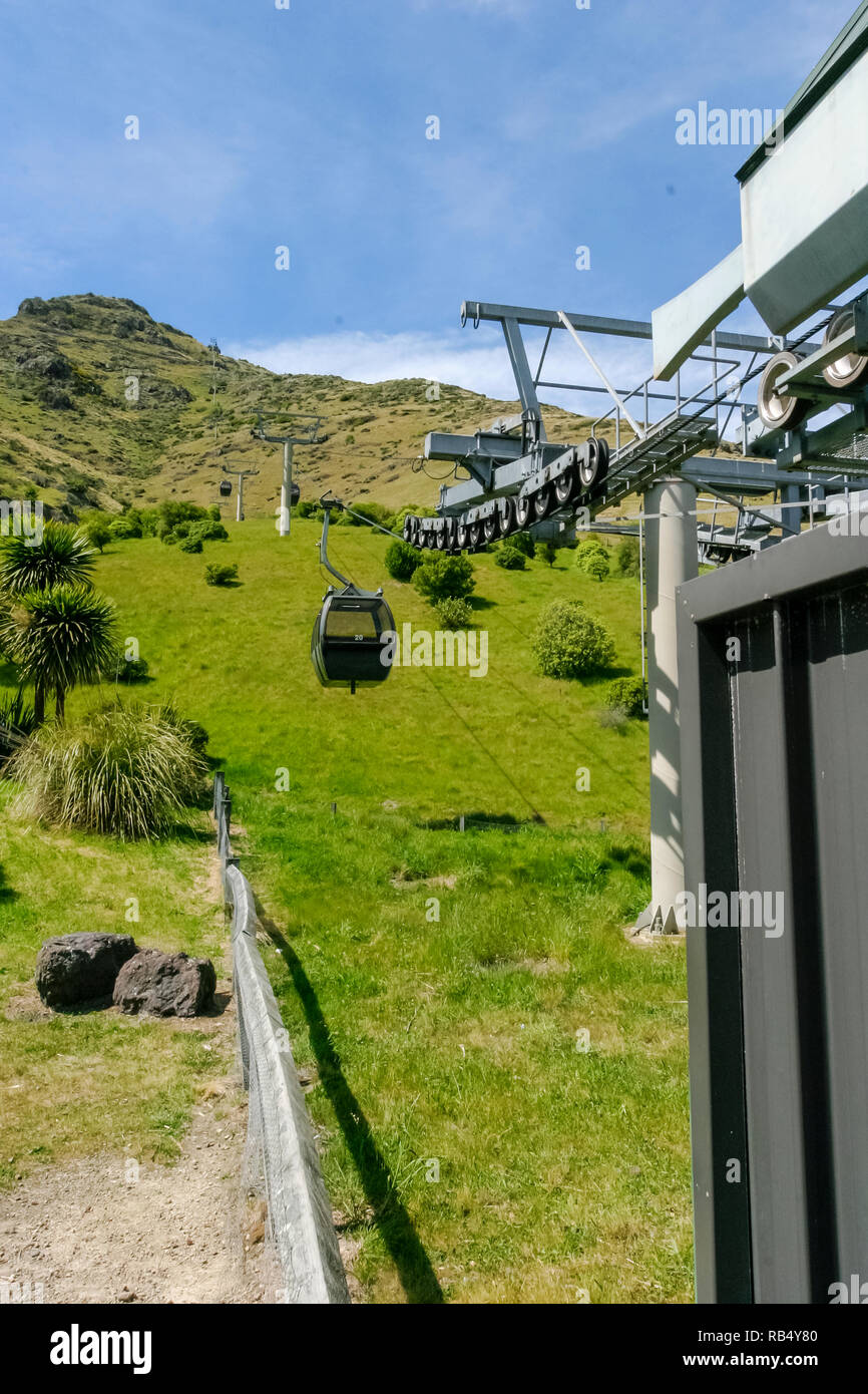Christchurch Gondola cable car, Christchurch, South Island, New Zealand ...