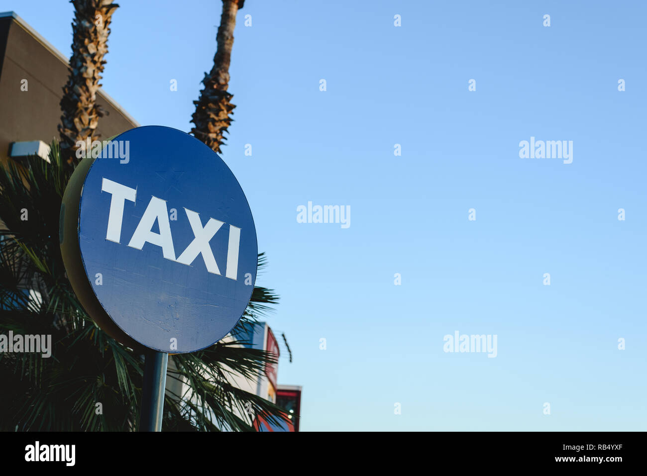 Parking signal for taxis Stock Photo - Alamy