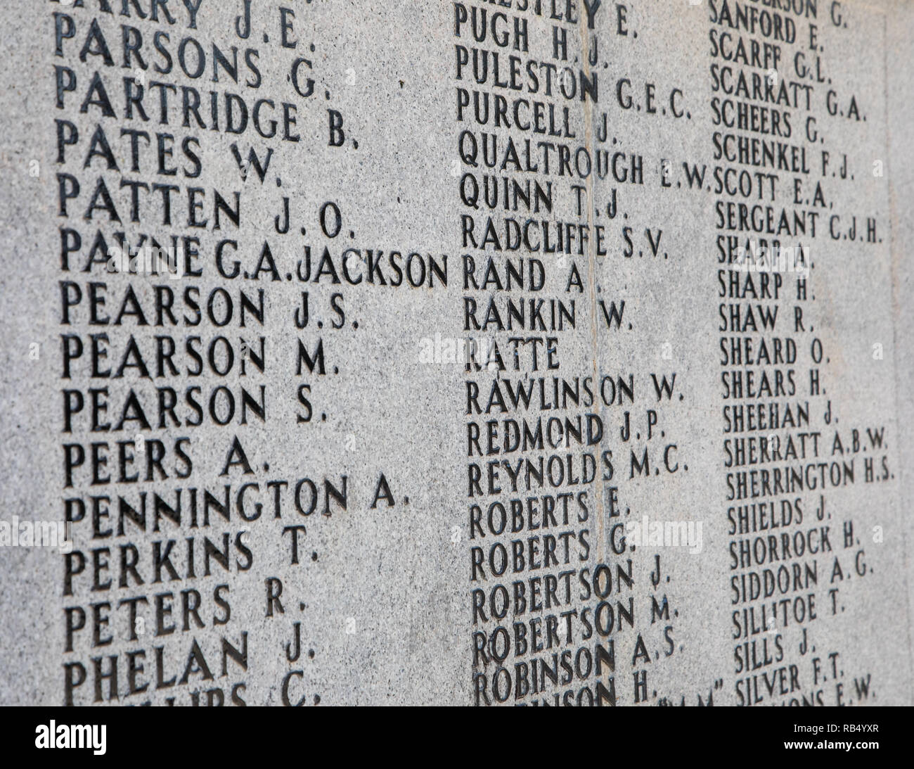 Names listed on the war memorial to mark Lever Brothers employees lost ...