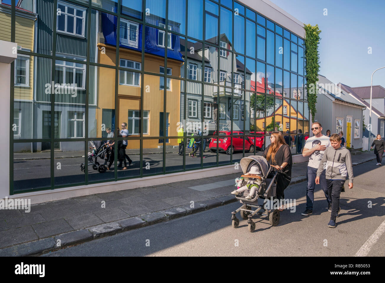 Street Scene, Summer Festival, Cultural Day, Reykjavik, Iceland Stock ...