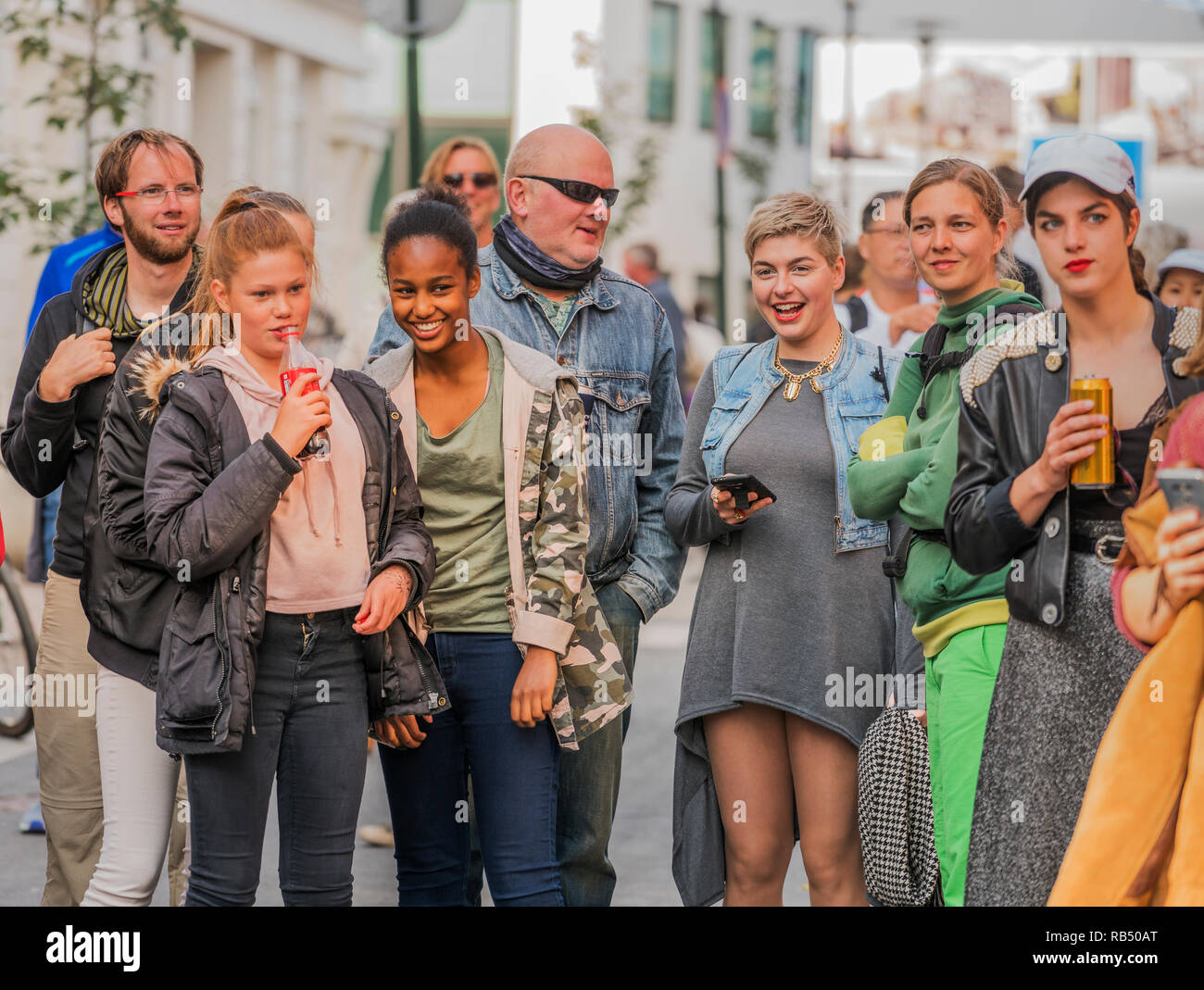 People, Summer Festival, Cultural Day, Reykjavik, Iceland Stock Photo ...