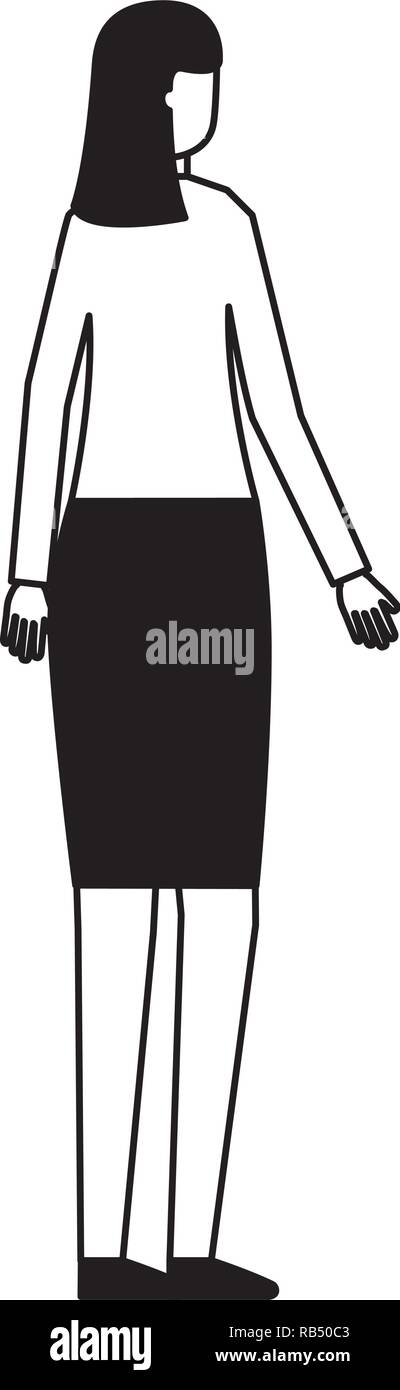 woman character on white background Stock Vector Image & Art - Alamy