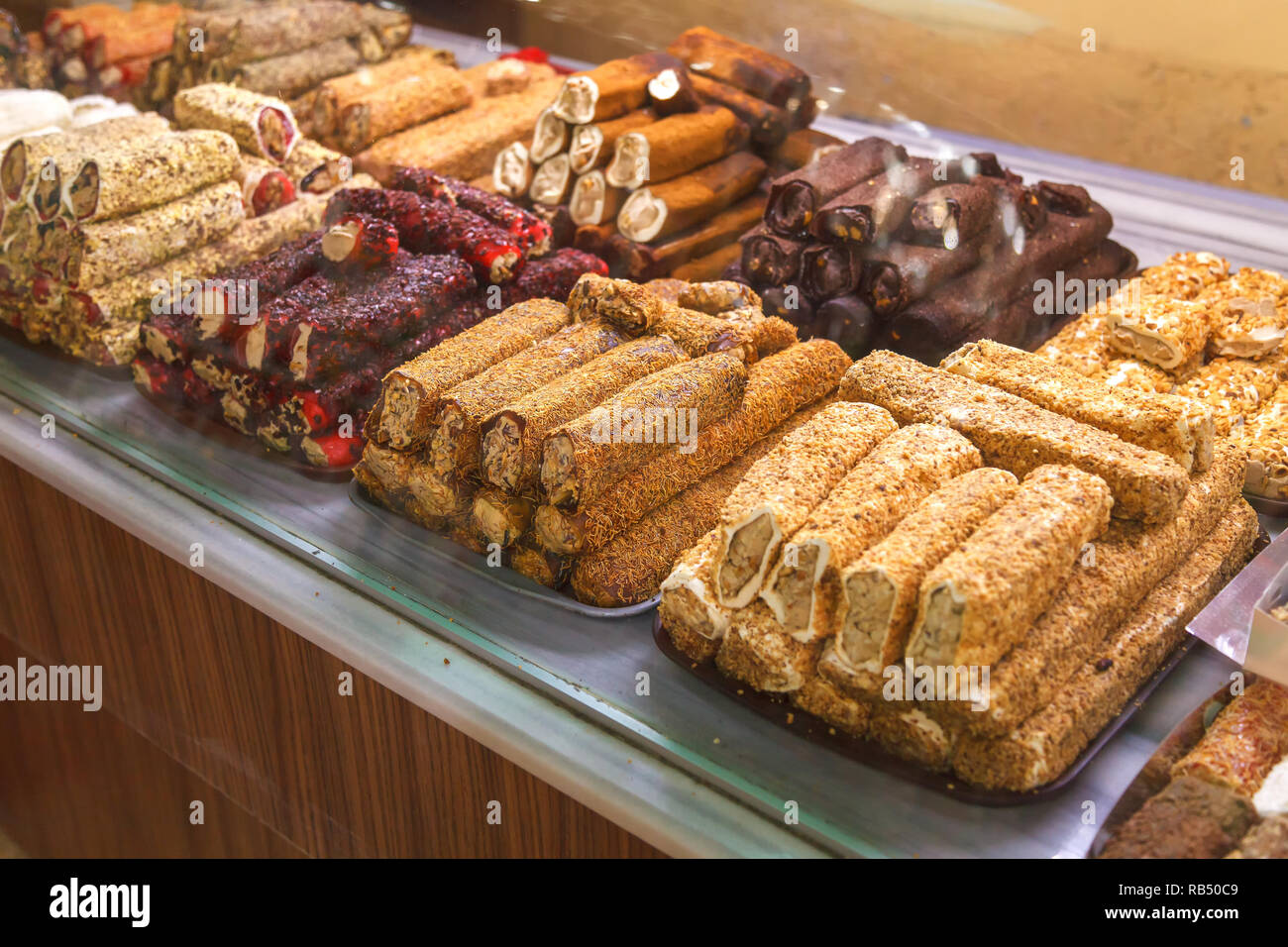 Turkish nougat hi-res stock photography and images - Alamy