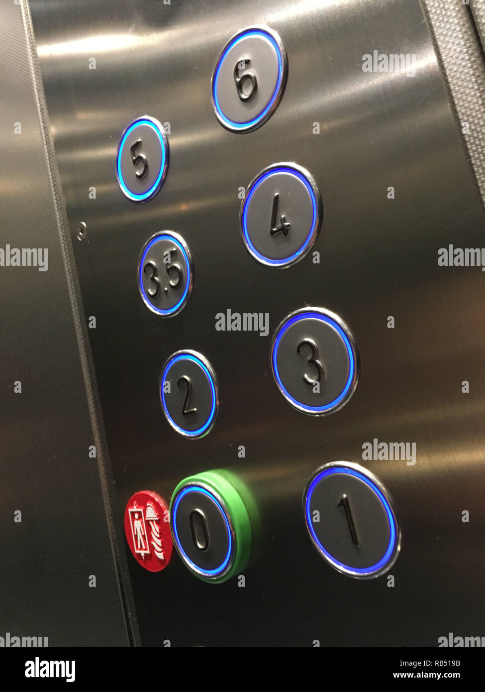 Lift button panel hi-res stock photography and images - Alamy
