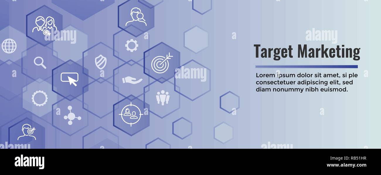 Target Marketing Icon Set - Web Header Banner Stock Vector Image & Art ...