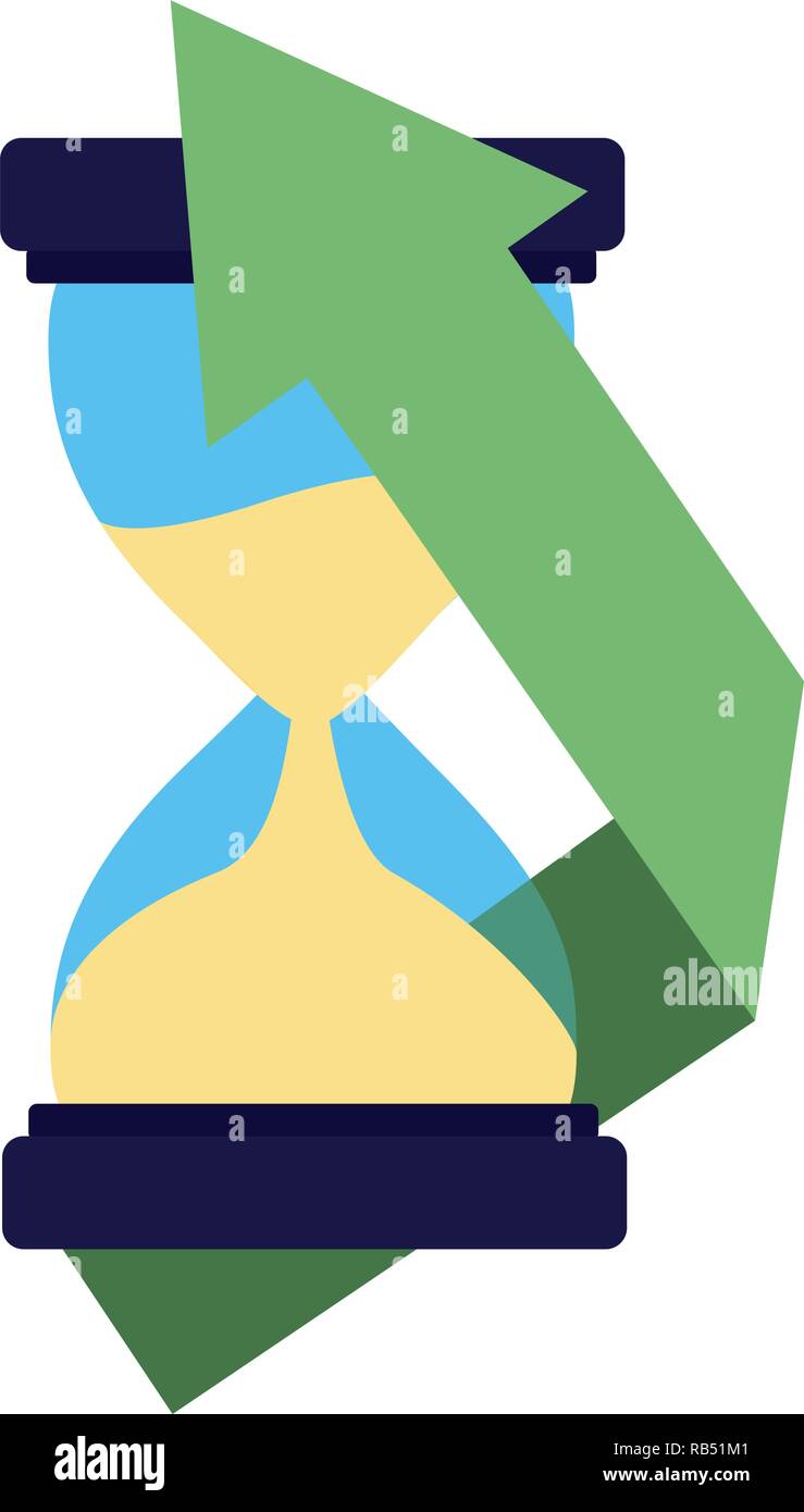 business hourglass arrow finance Stock Vector Image & Art - Alamy