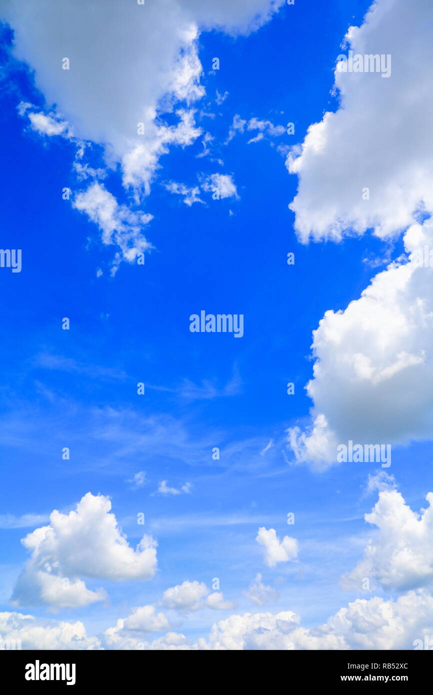 blue sky with rain cloud in summer art of nature beautiful and copy ...