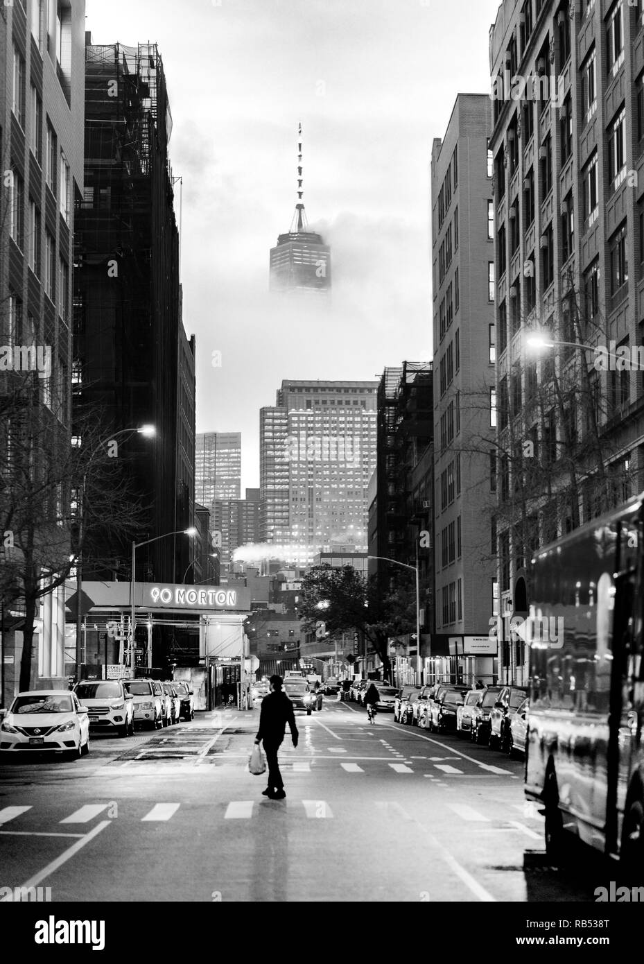 Middle of the street Stock Photo - Alamy