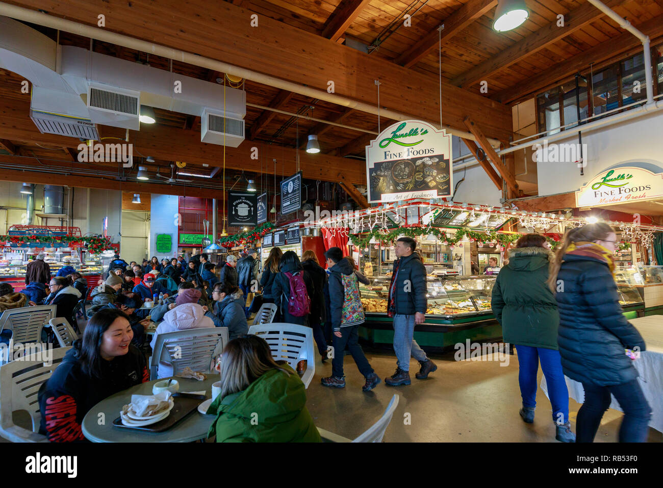 Vancouver, Canada - Feb 1, 2019 : Granville Island Public Market in ...