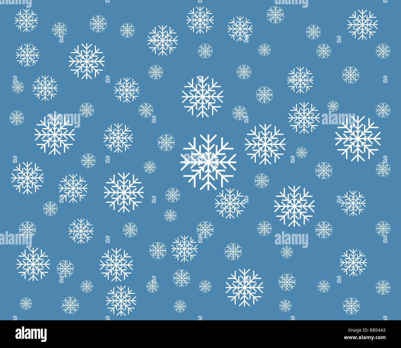 Blue background with snowflakes Stock Photo - Alamy