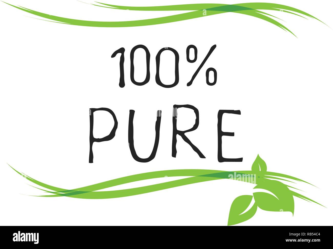 100 Pure label and high quality product badges. Bio healthy Eco food ...