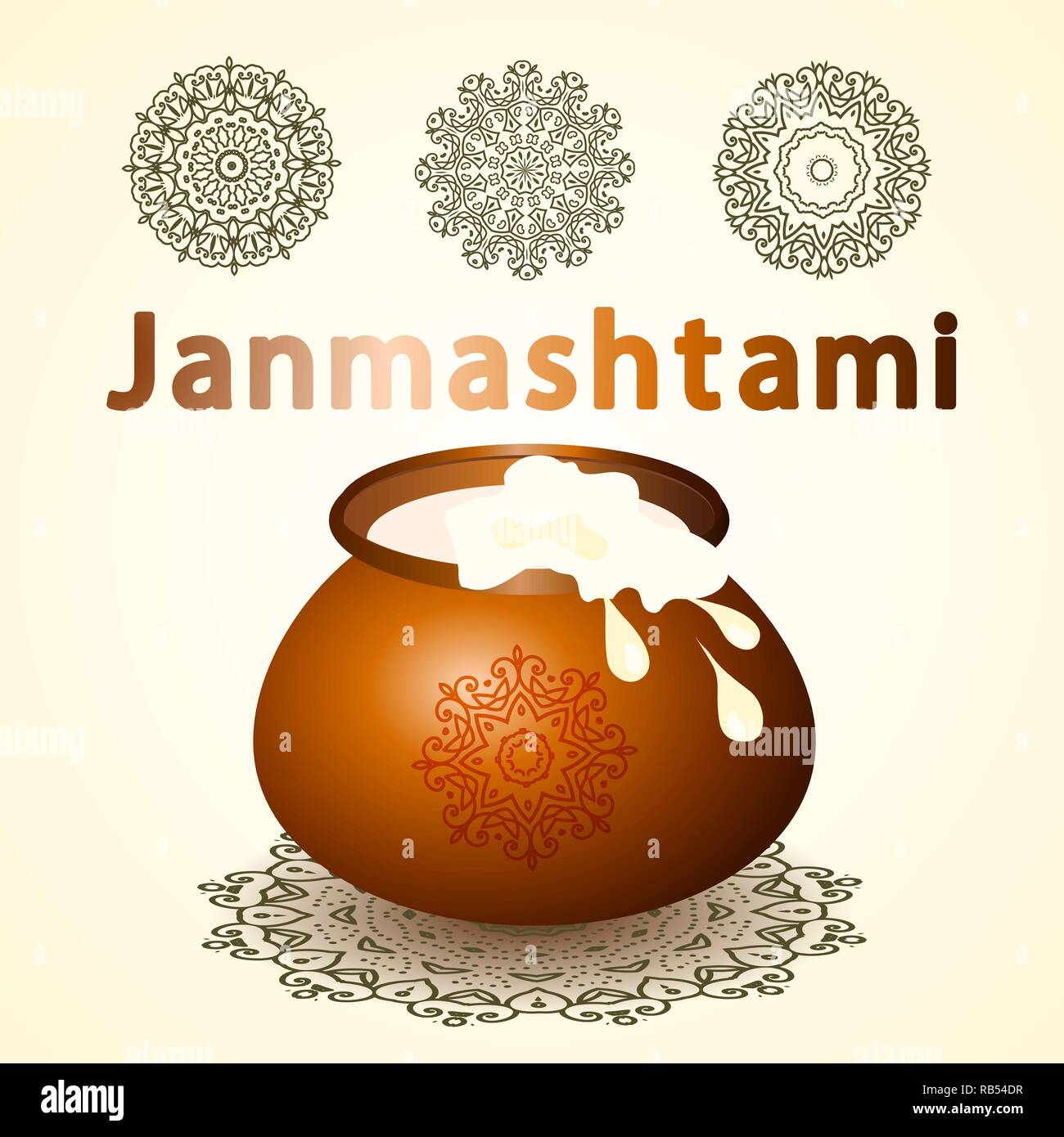 Creative illustration,poster or banner for Indian festival of ...