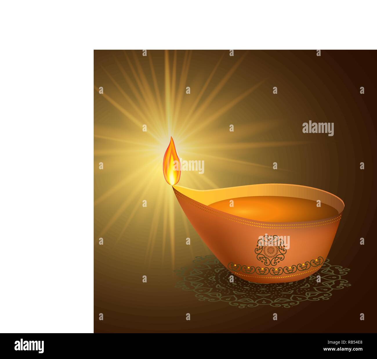 Beautiful diwali festival diya background. Design Vector Illustration ...