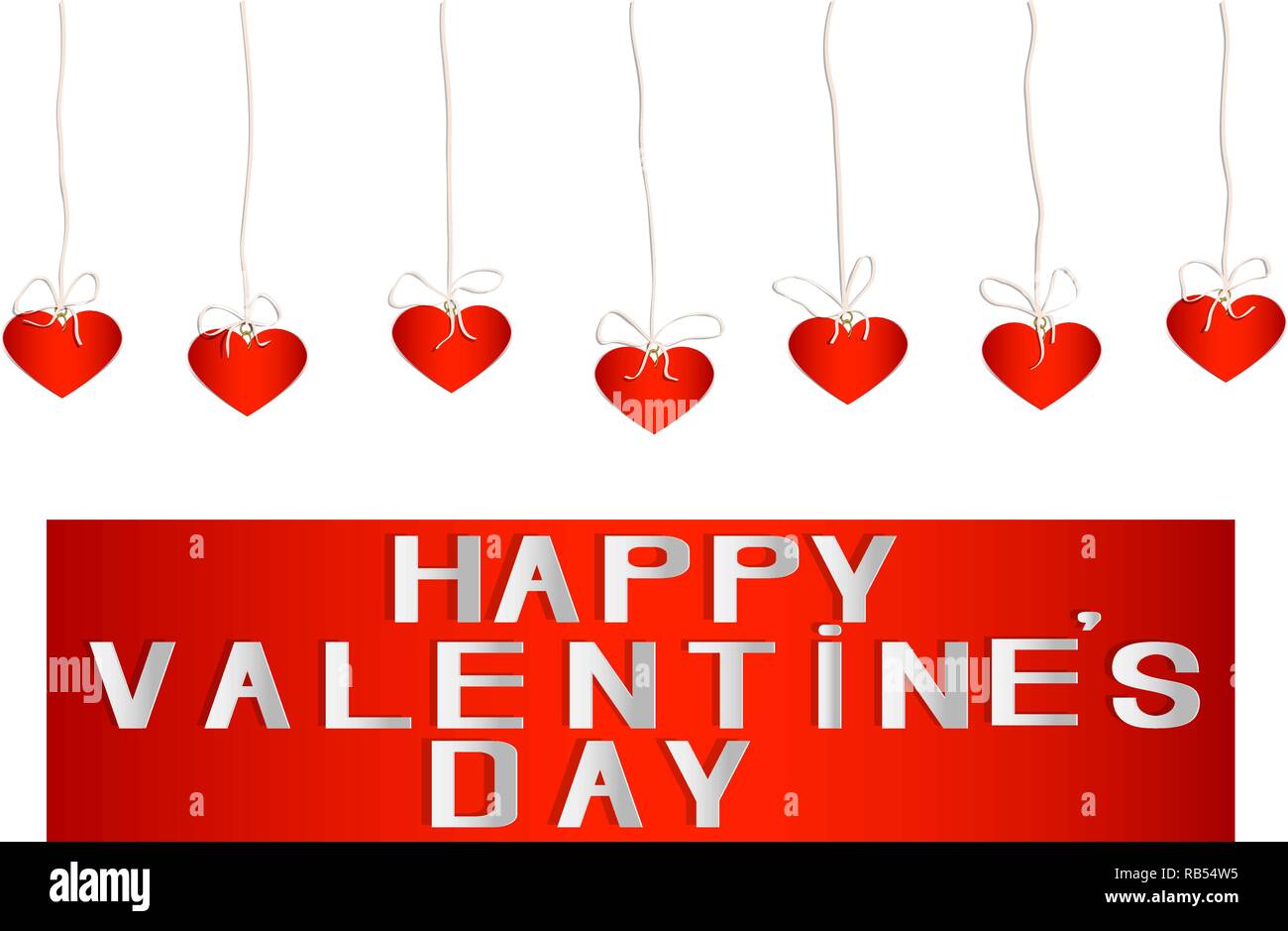 Red rope in heart Stock Vector Images - Alamy