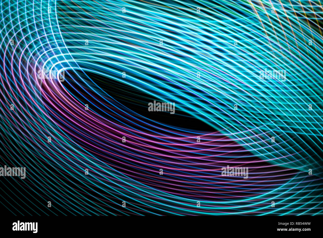 Abstract background with horizontal and vertical disruptions of blue ...