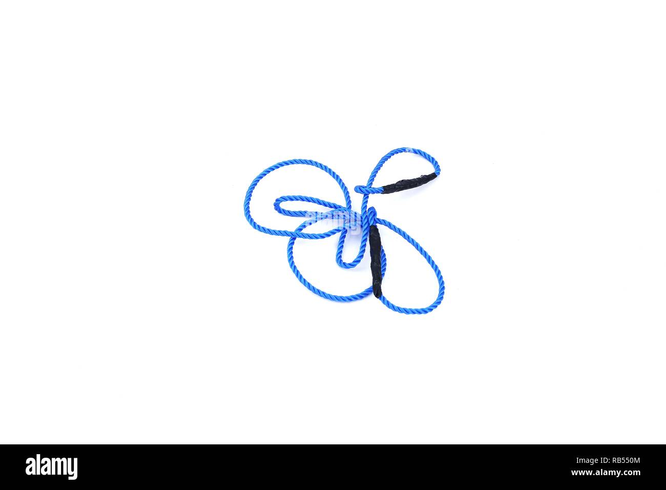 Blue rope knot Cut Out Stock Images & Pictures - Alamy