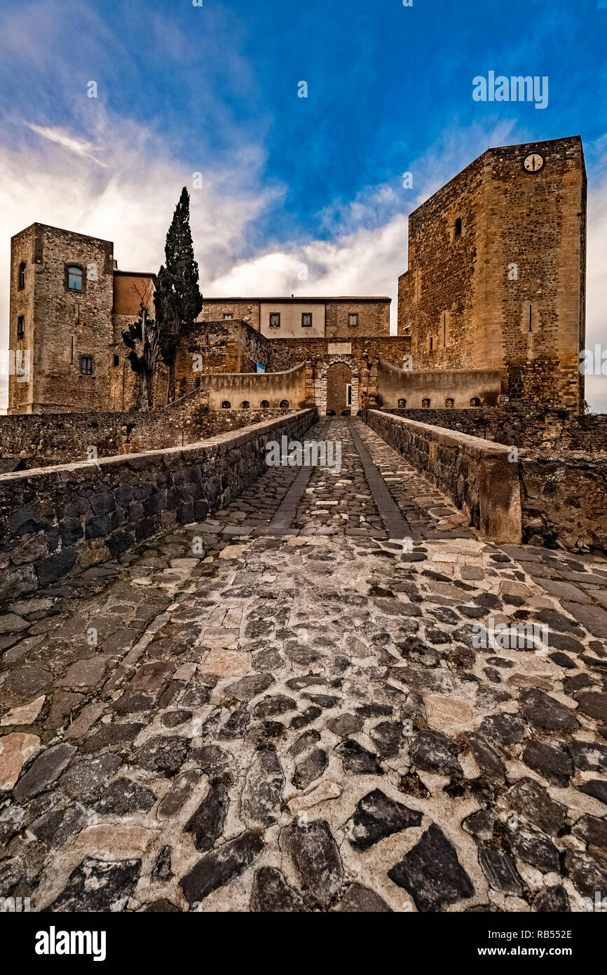 Italy Basilicata Melfi Castle National archeologic museum Stock Photo ...