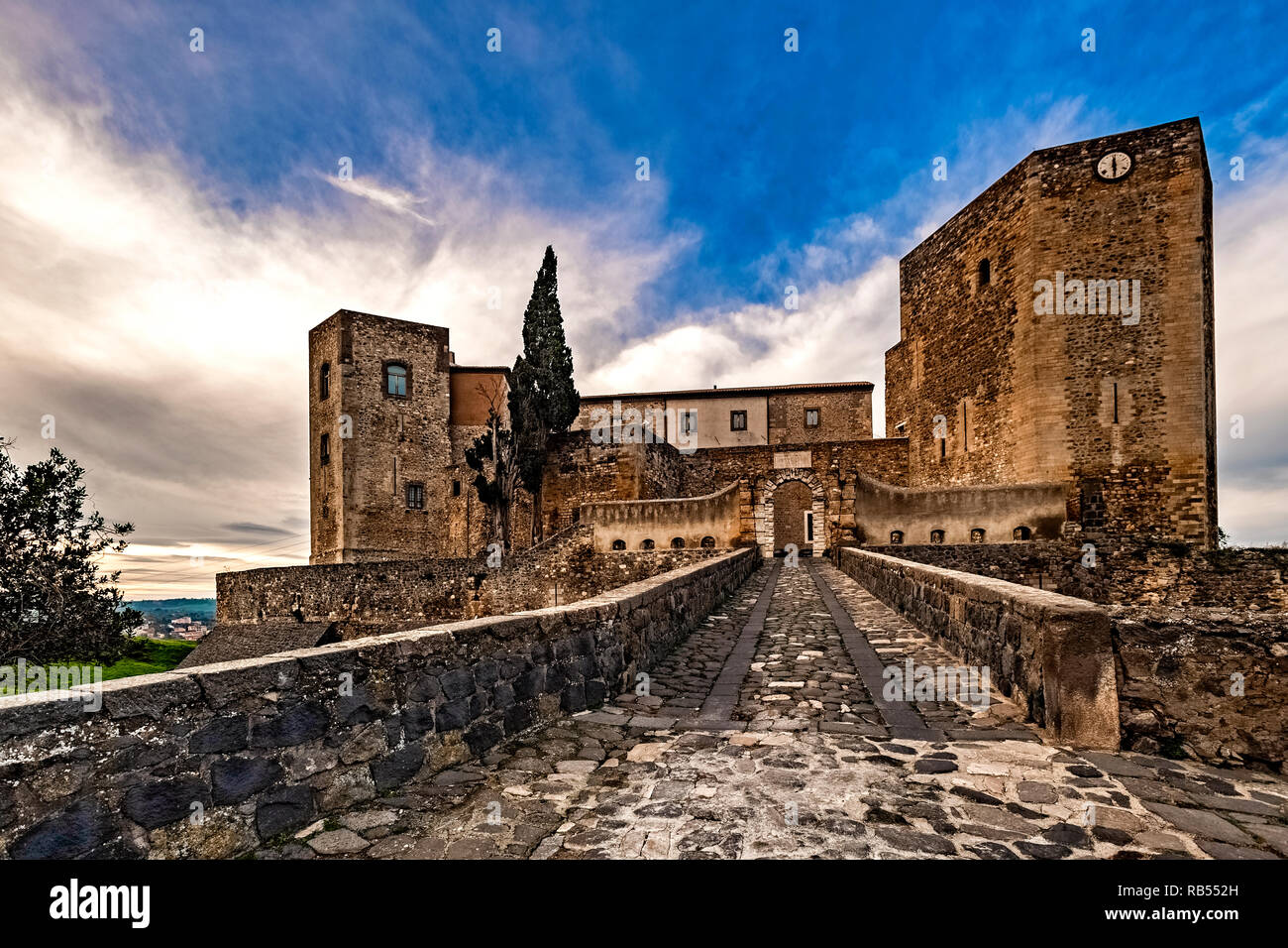Italy Basilicata Melfi Castle National archeologic museum Stock Photo ...