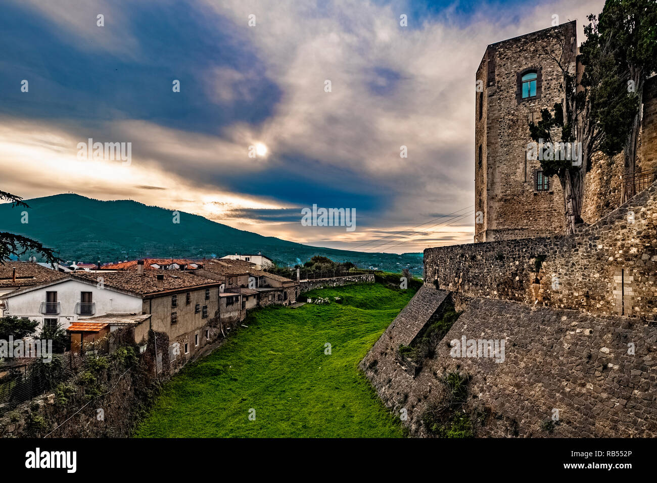 Italy Basilicata Melfi Castle National archeologic museum Stock Photo ...