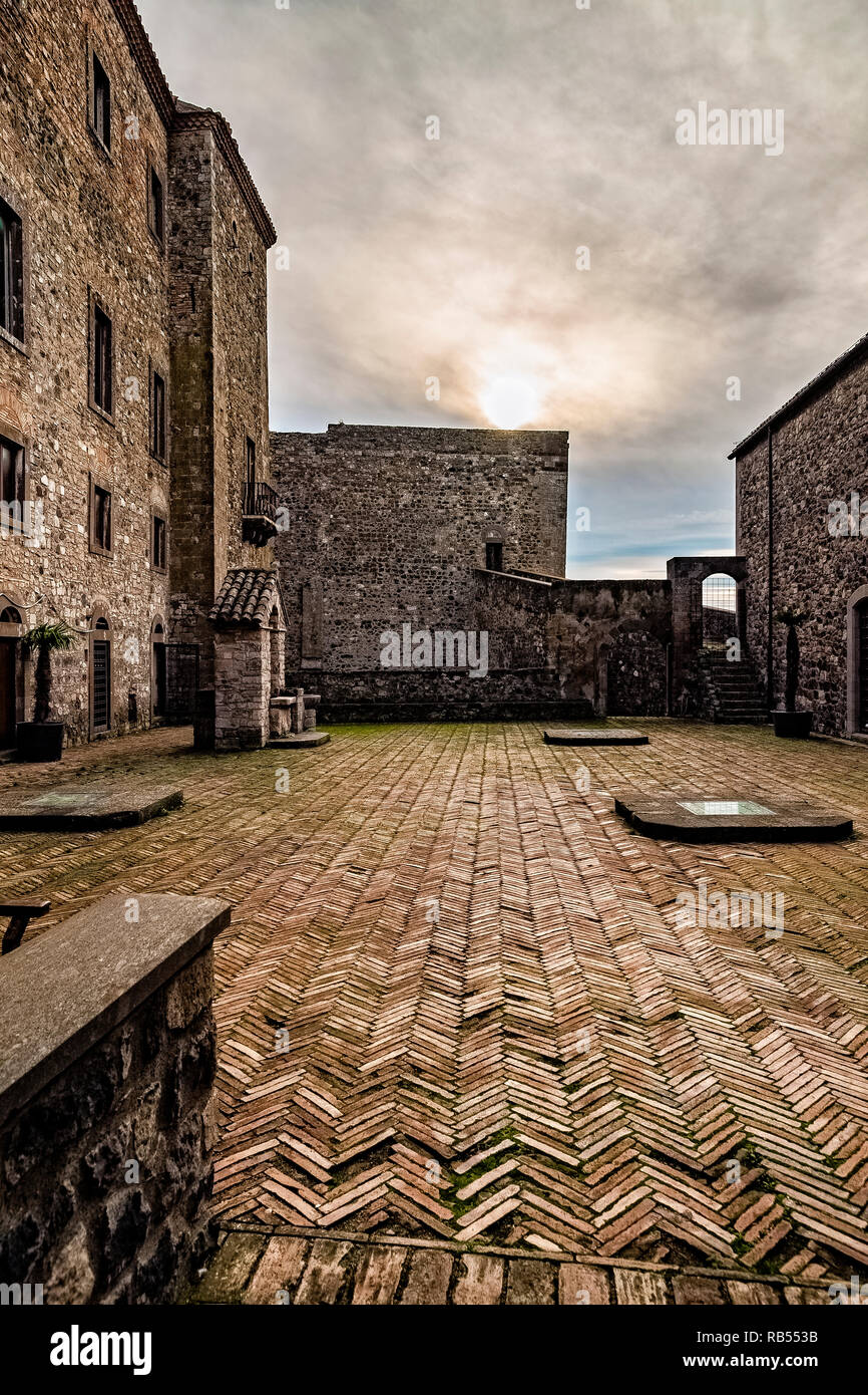 Italy Basilicata Melfi Castle National archeologic museum Stock Photo ...