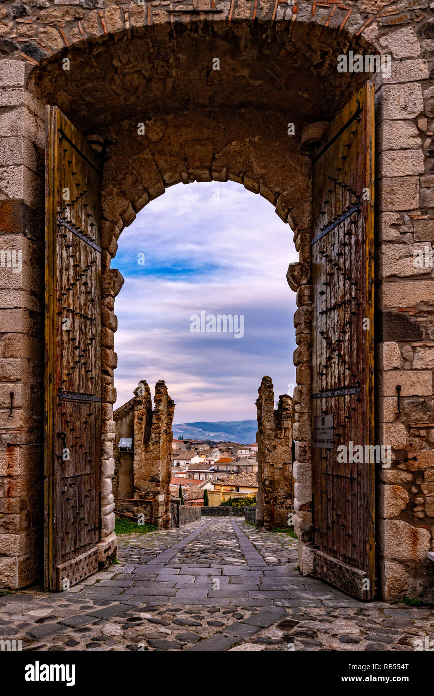 Italy Basilicata Melfi Castle National archeologic museum Stock Photo ...