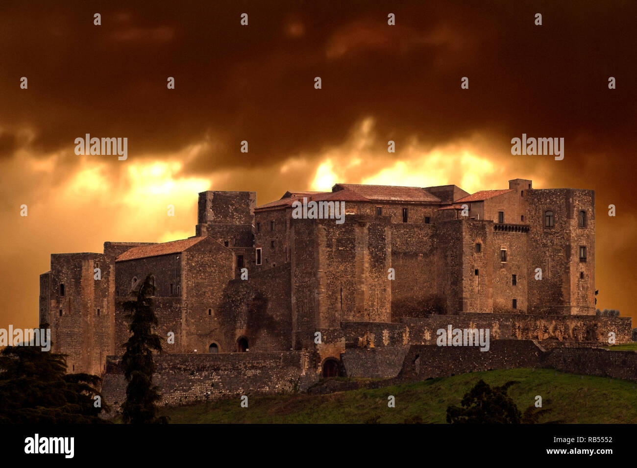 Italy Basilicata Melfi Castle National archeologic museum Stock Photo ...