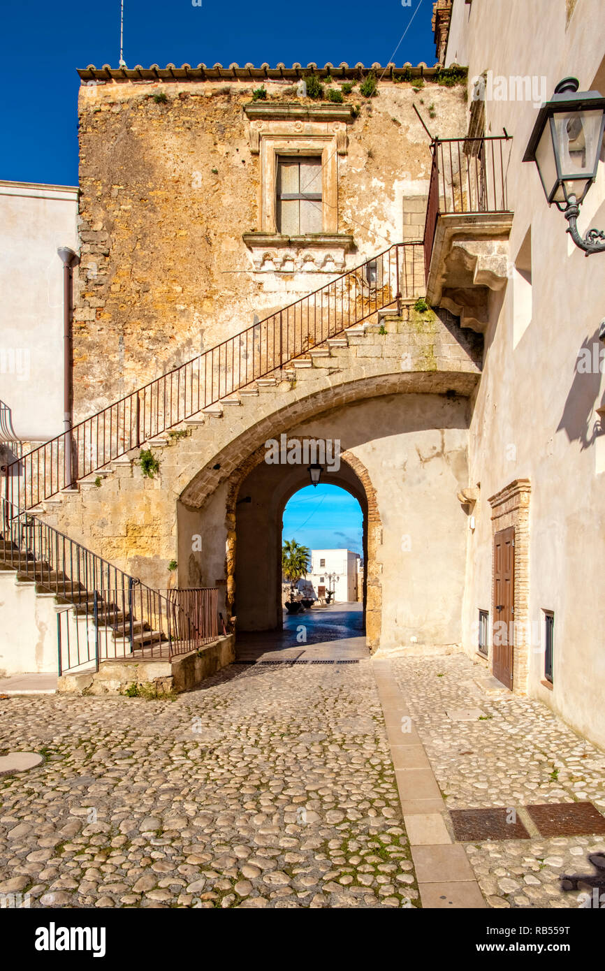 Italy Basilicata Montescaglioso glimpse view Stock Photo - Alamy