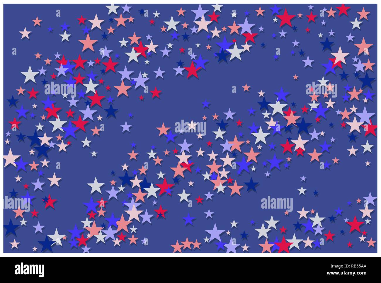 Red blue stars American patriotic background. Red blue stars flying ...