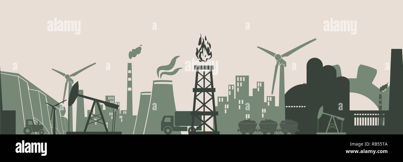 Energy and Power icons set. Header banner Stock Vector Image & Art - Alamy
