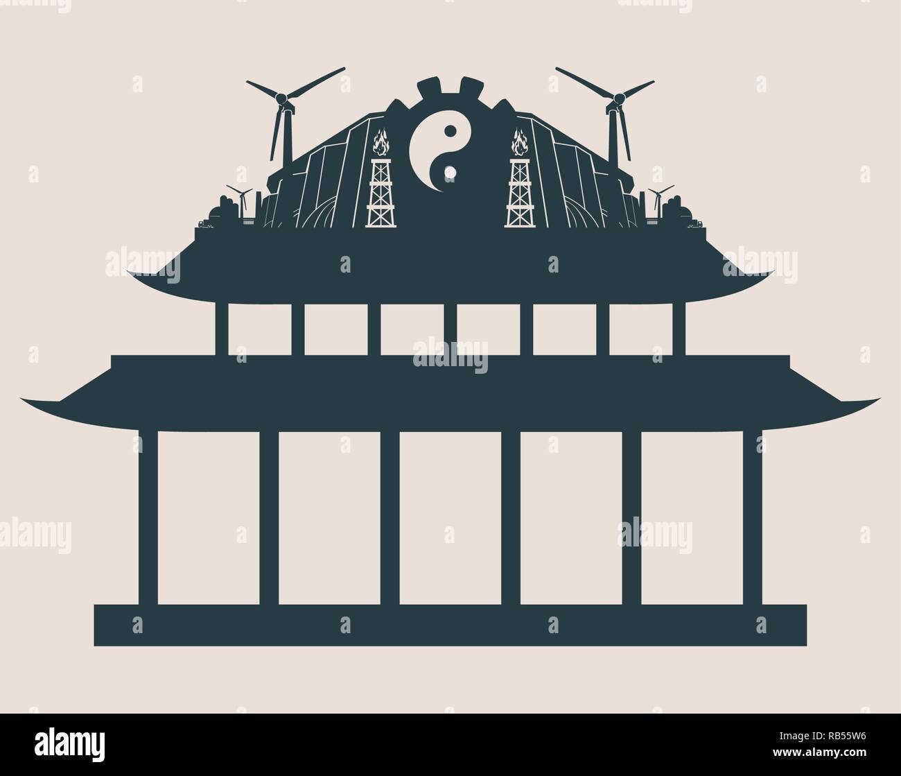 Nuclear energy icons on Stock Vector Images - Alamy