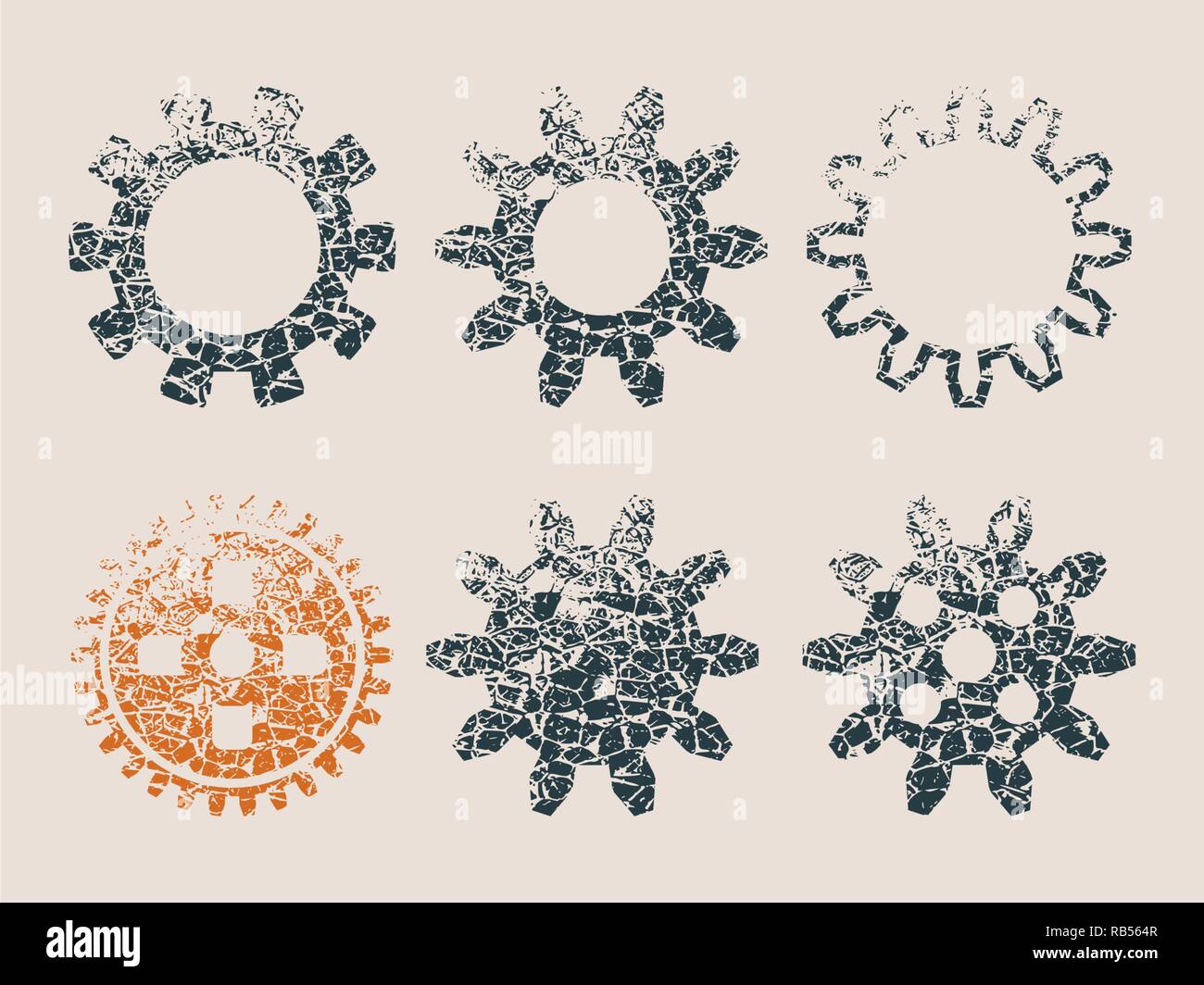 cog wheel icons Stock Vector Image & Art - Alamy