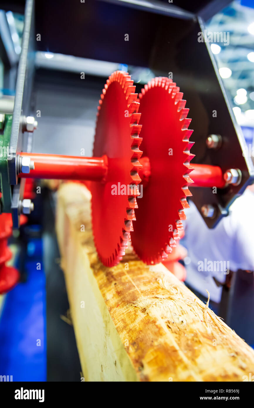 Woodworking mechanism circular sawing machine hi-res stock photography ...