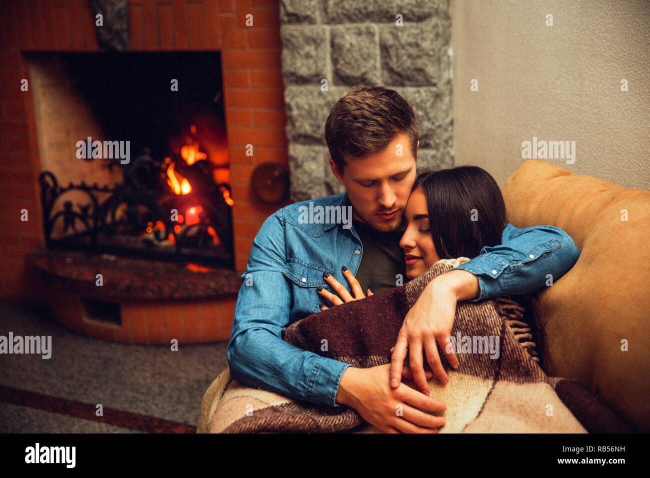 Sleeping In Front Of A Fire