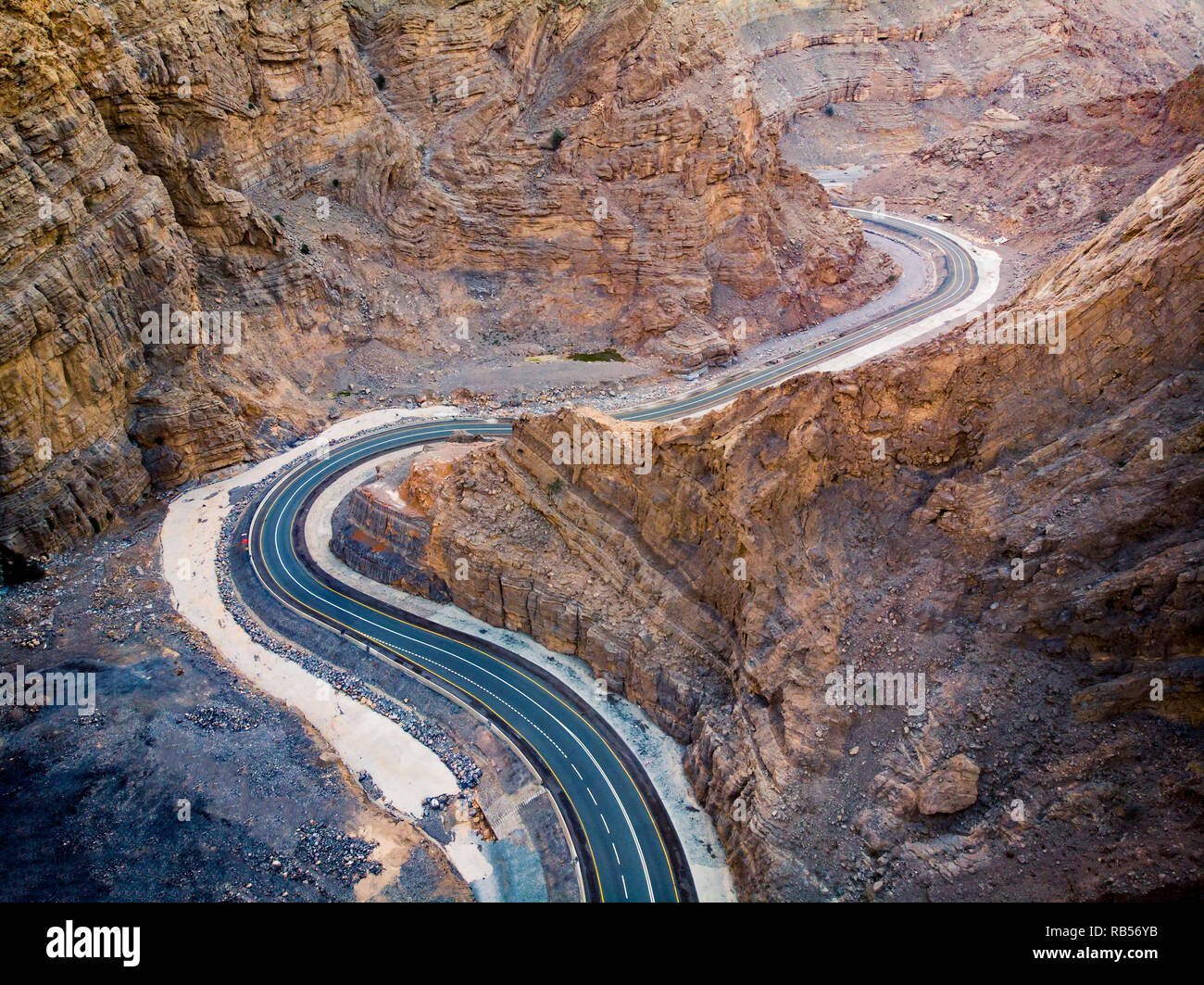 Jebal jais aerial hi-res stock photography and images - Alamy