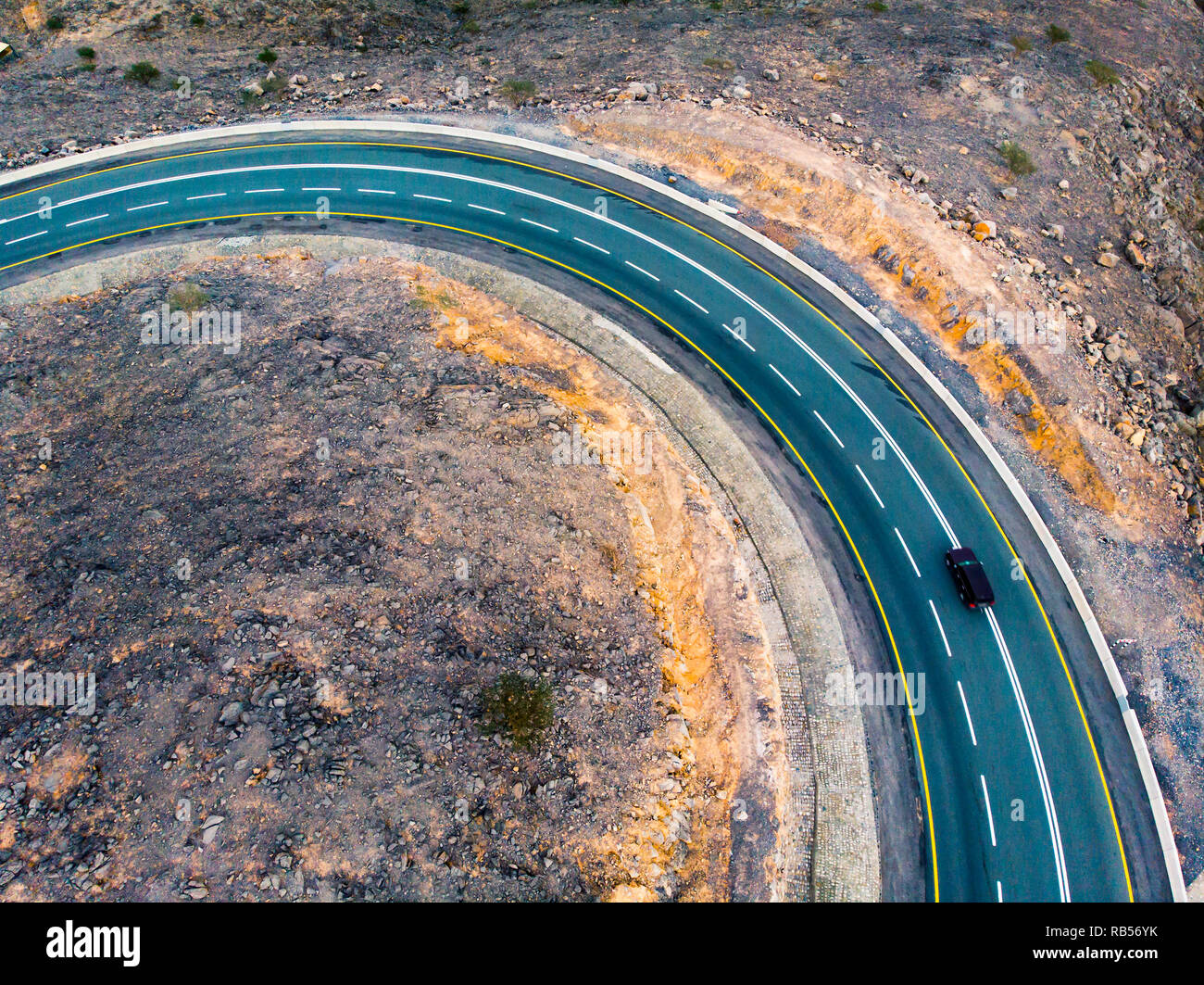 Jebal jais aerial hi-res stock photography and images - Alamy