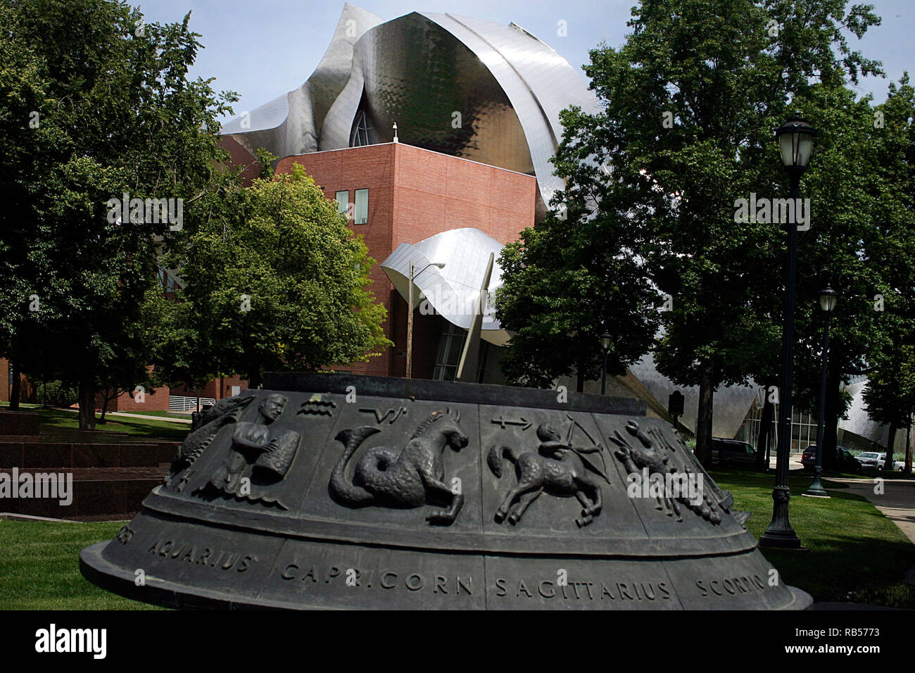 Historical sundial in the campus of CWRU in Cleveland, OH, USA Stock ...