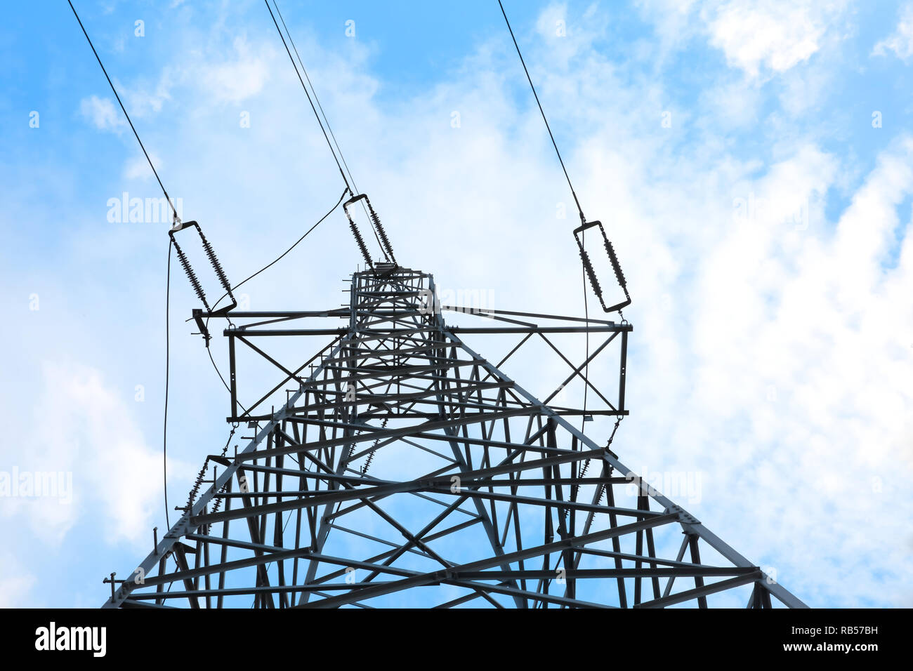 Overhead transmission of electricity through high voltage lines with ...