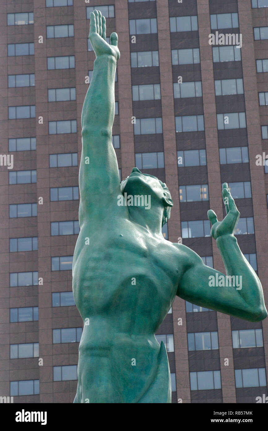 Centerpiece bronze sculpture of Fountain of Eternal Life in Cleveland's ...