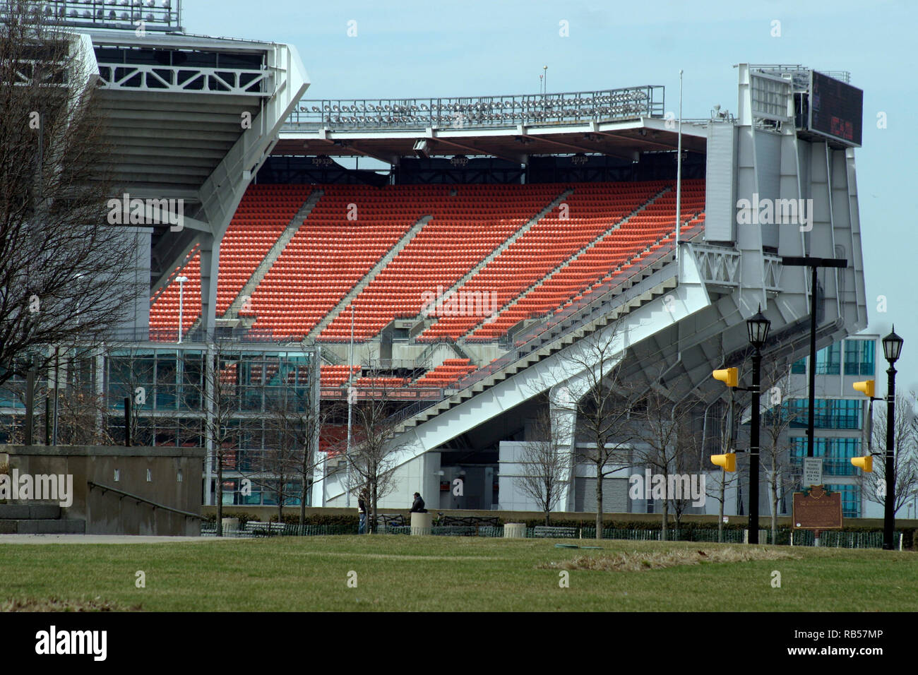 FirstEnergy Stadium exterior view in Cleveland, Ohio, USA. It is home ...