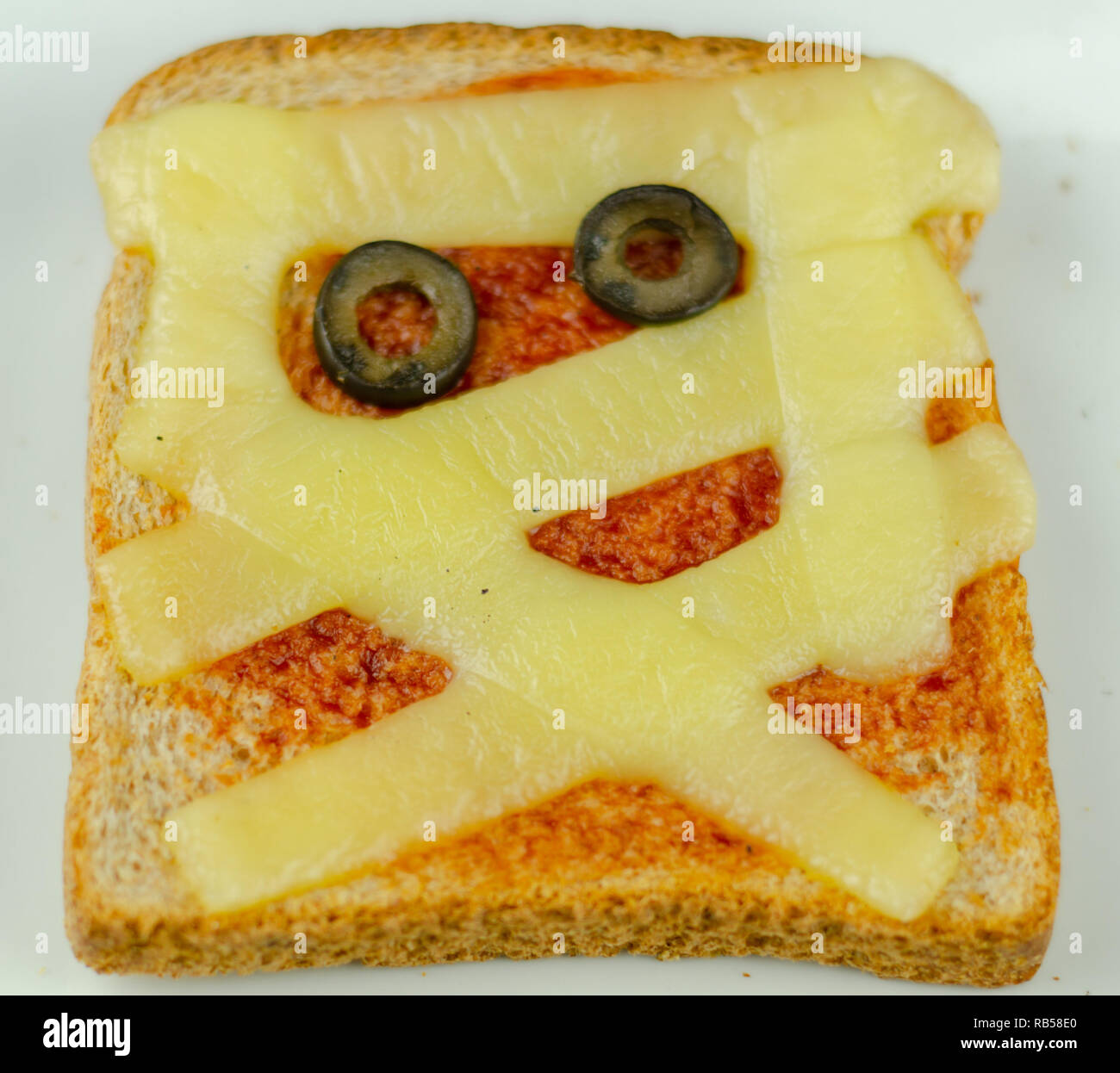 funny sandwiches with mummy for a halloween party, creative serving of ...