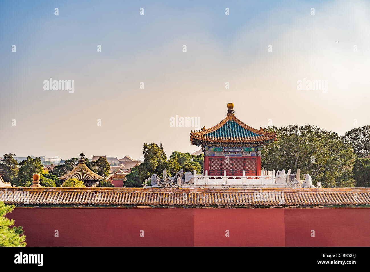 Ancient royal palaces of the Forbidden City in Beijing,China Stock ...