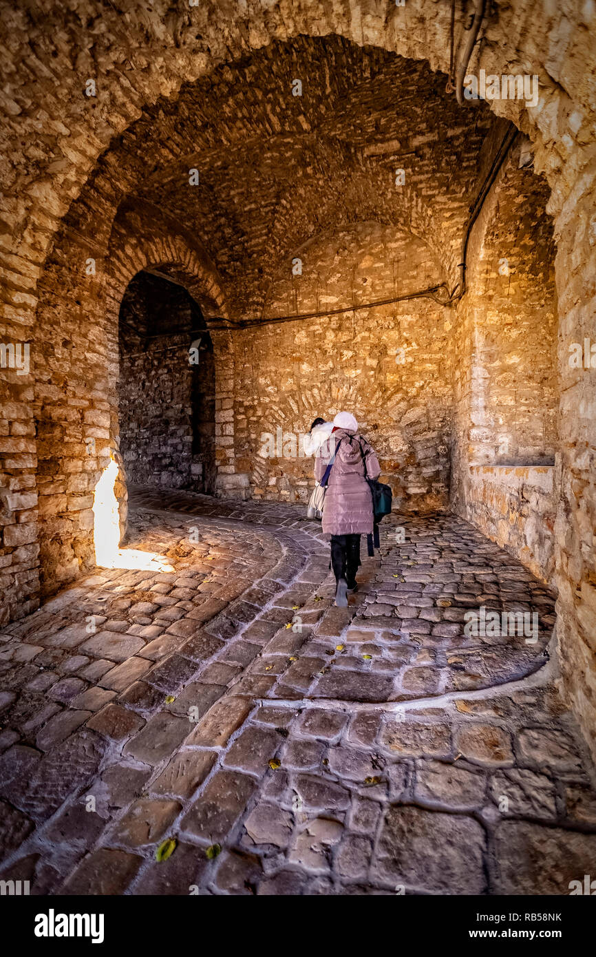 Italy Basilicata Vaglio fortified core access door Stock Photo - Alamy