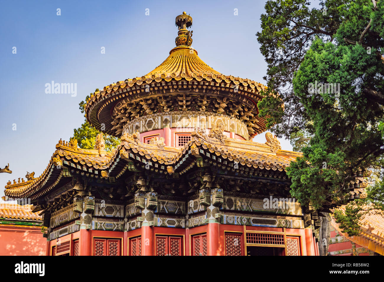 Ancient royal palaces of the Forbidden City in Beijing,China Stock ...