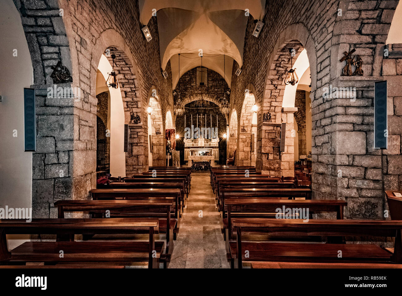 Italy Basilicata Vaglio Mother Church of St. Peter the Apostle Stock ...