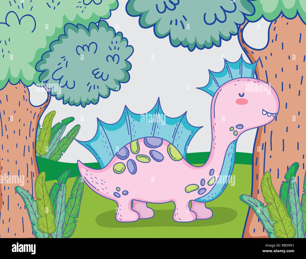 Corythosaurus cartoon Stock Vector Images - Alamy