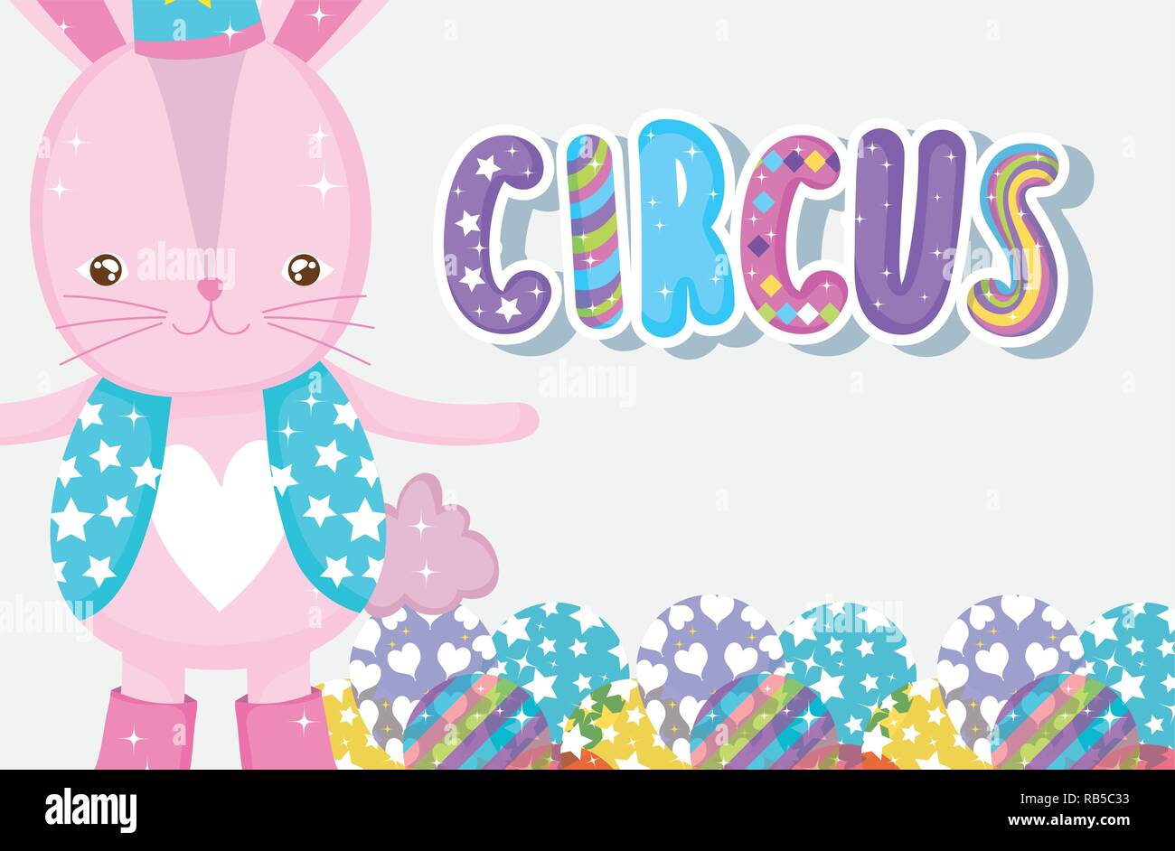 rabbit costume to circus entertainment event Stock Vector Image & Art ...