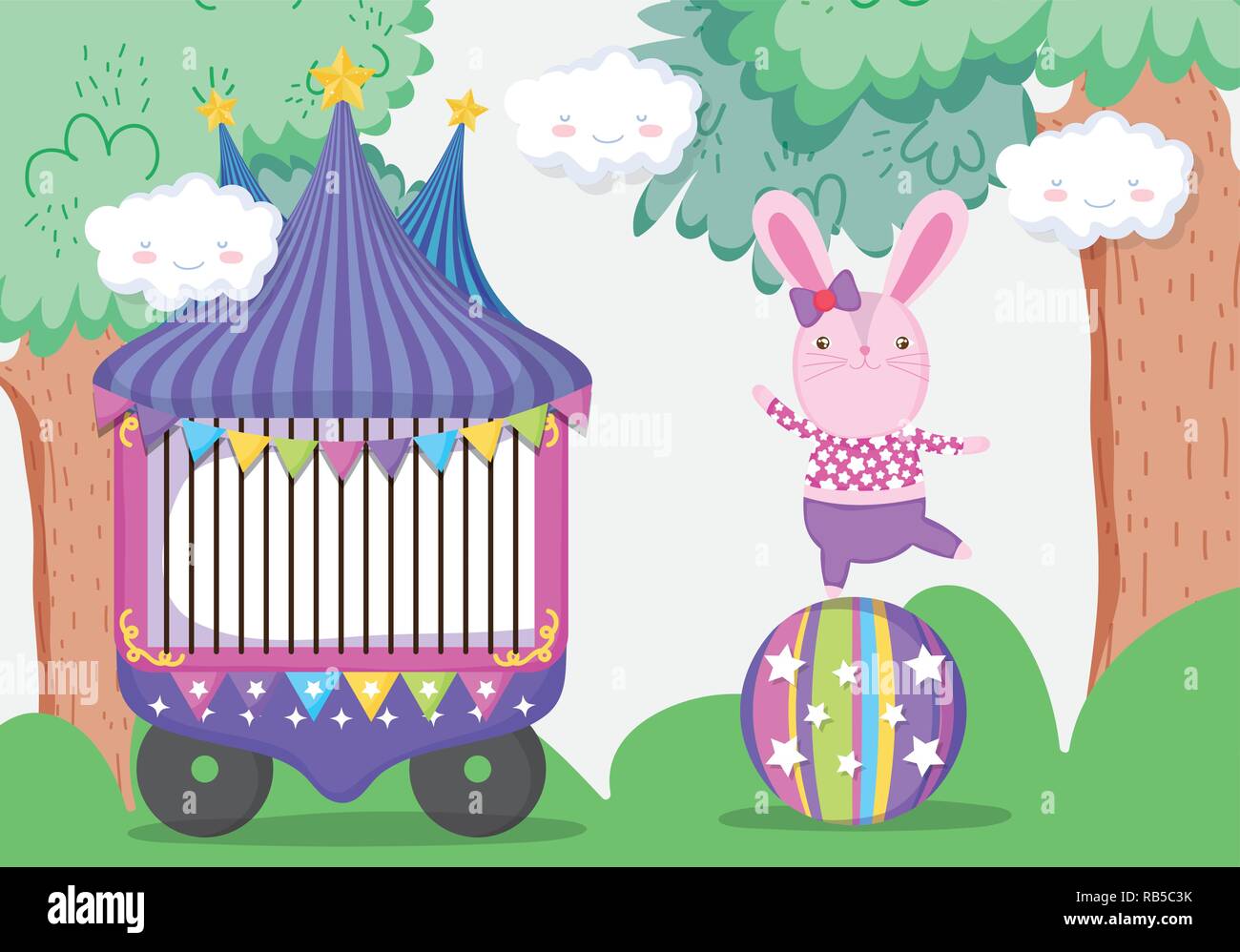 Circus clown car Stock Vector Images - Alamy