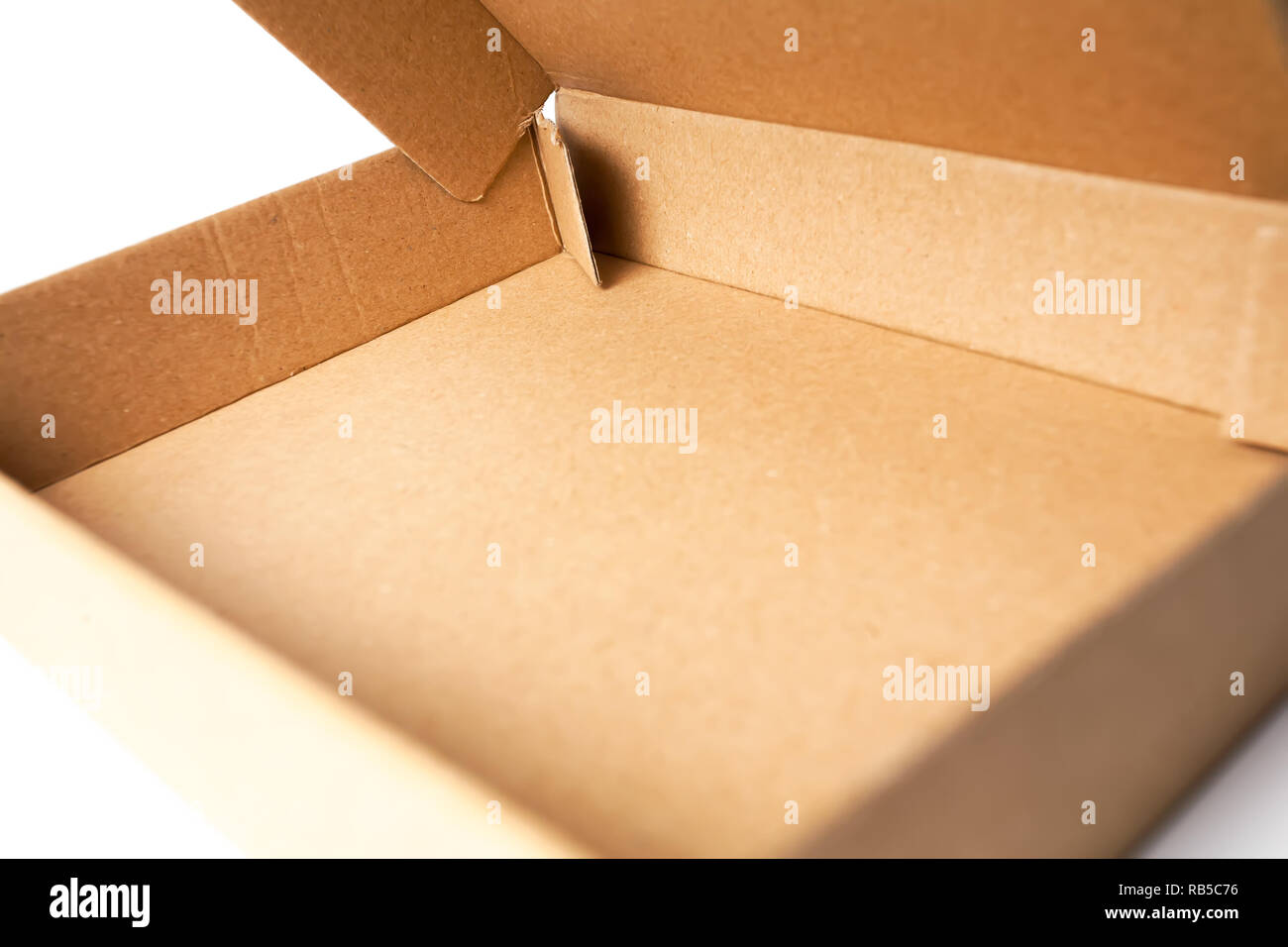 Brown carton cardboard package box isolated white background Stock ...