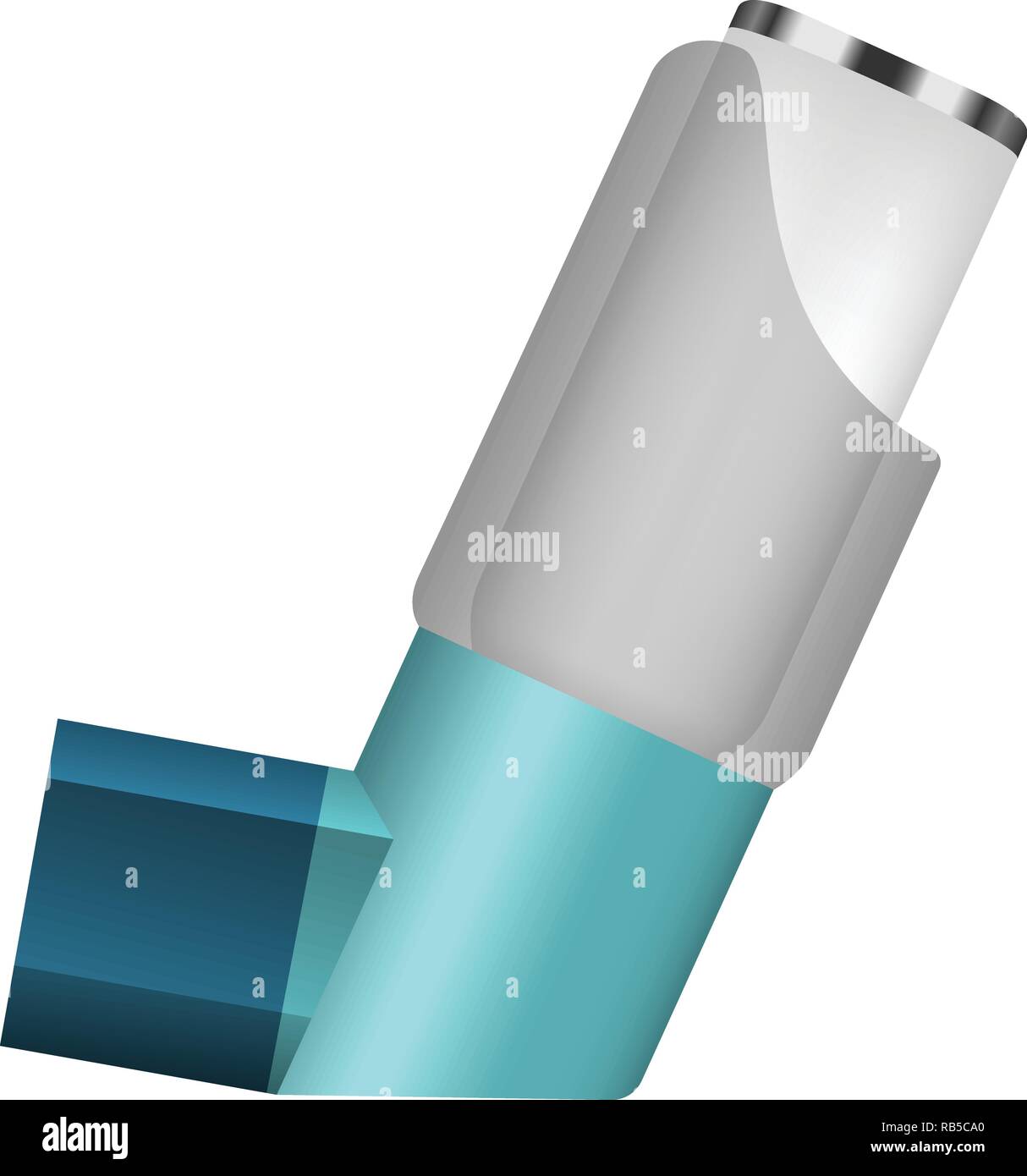 Asthma inhalator icon. Realistic illustration of asthma inhalator ...