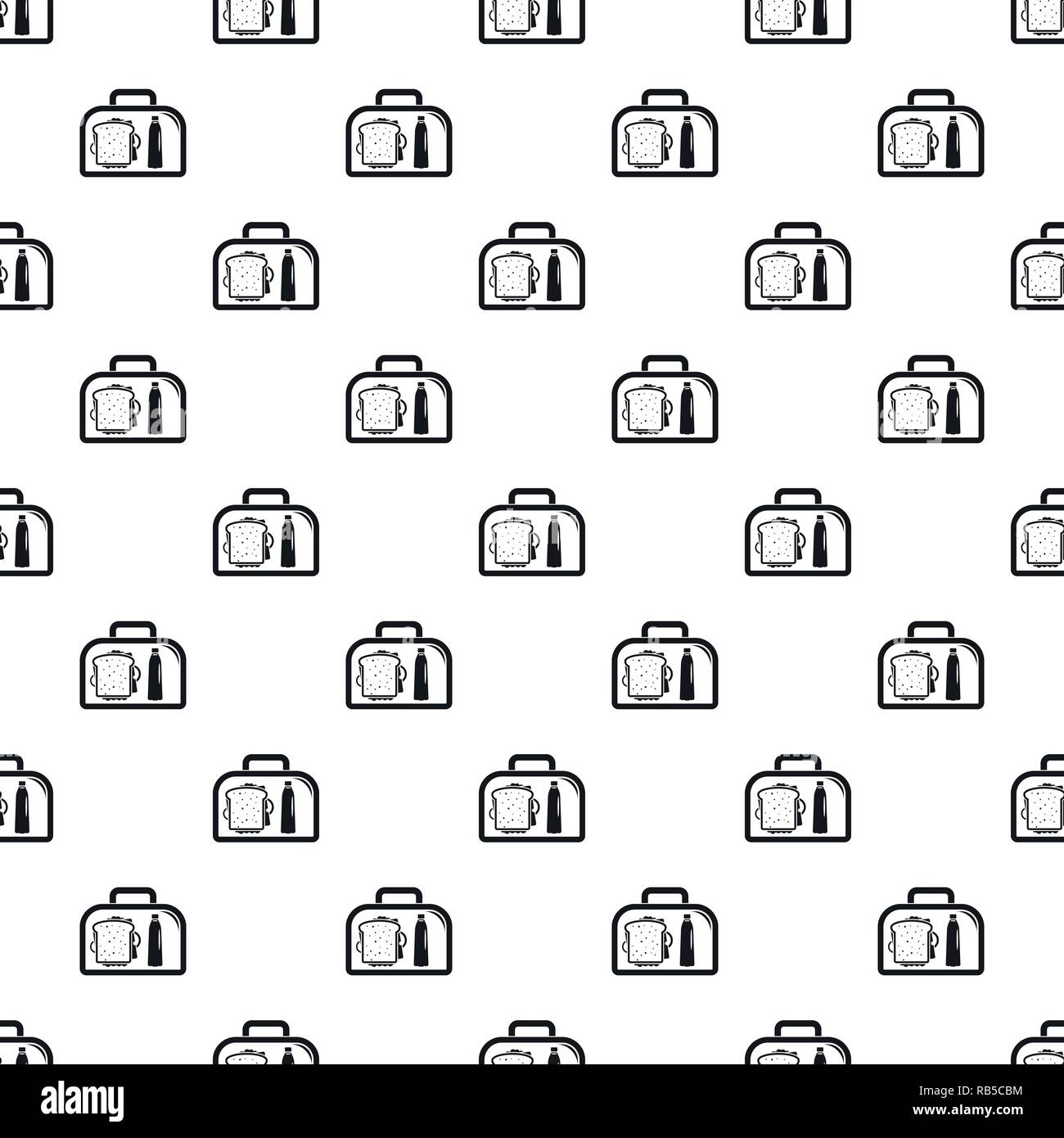 Lunch sandwich box pattern seamless vector repeat geometric for any web ...
